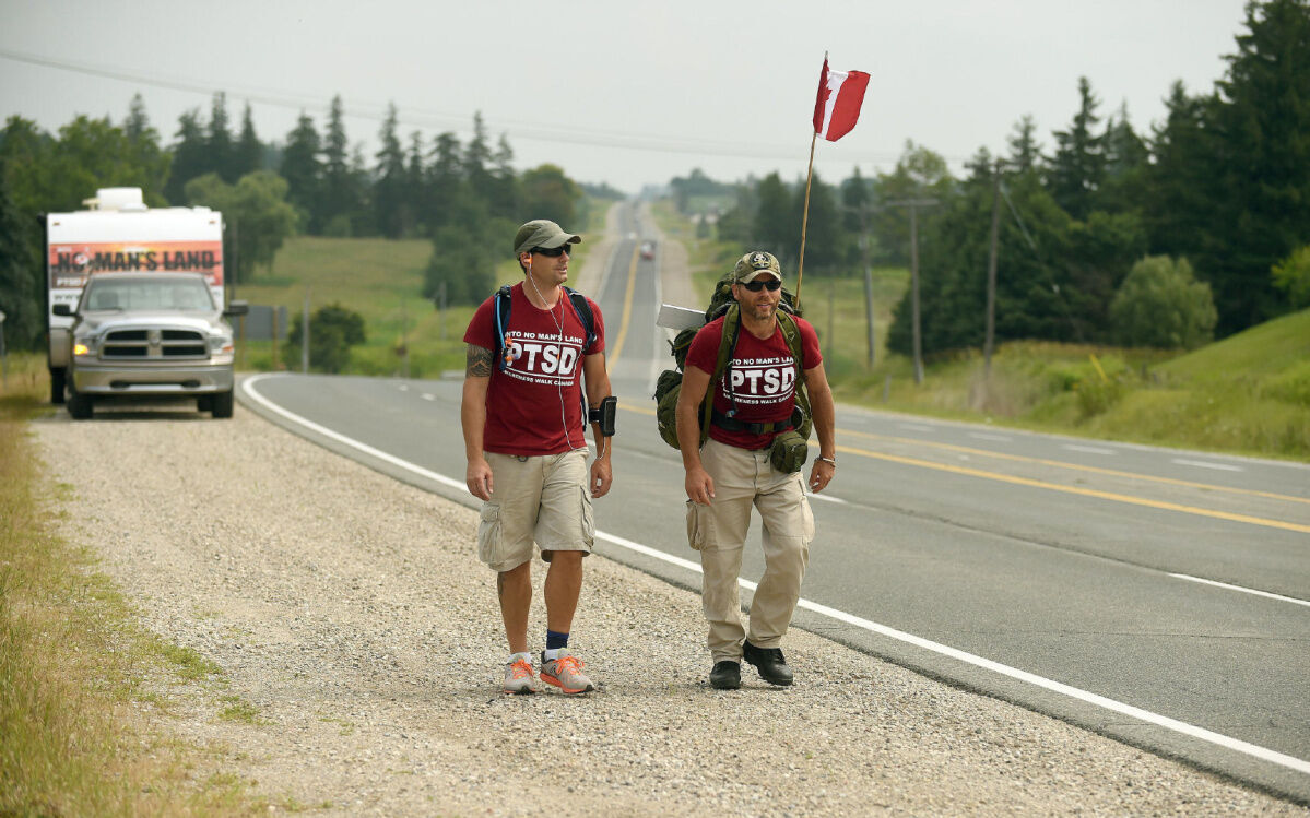 Former soldiers fight pain of battlefield trauma for themselves and others