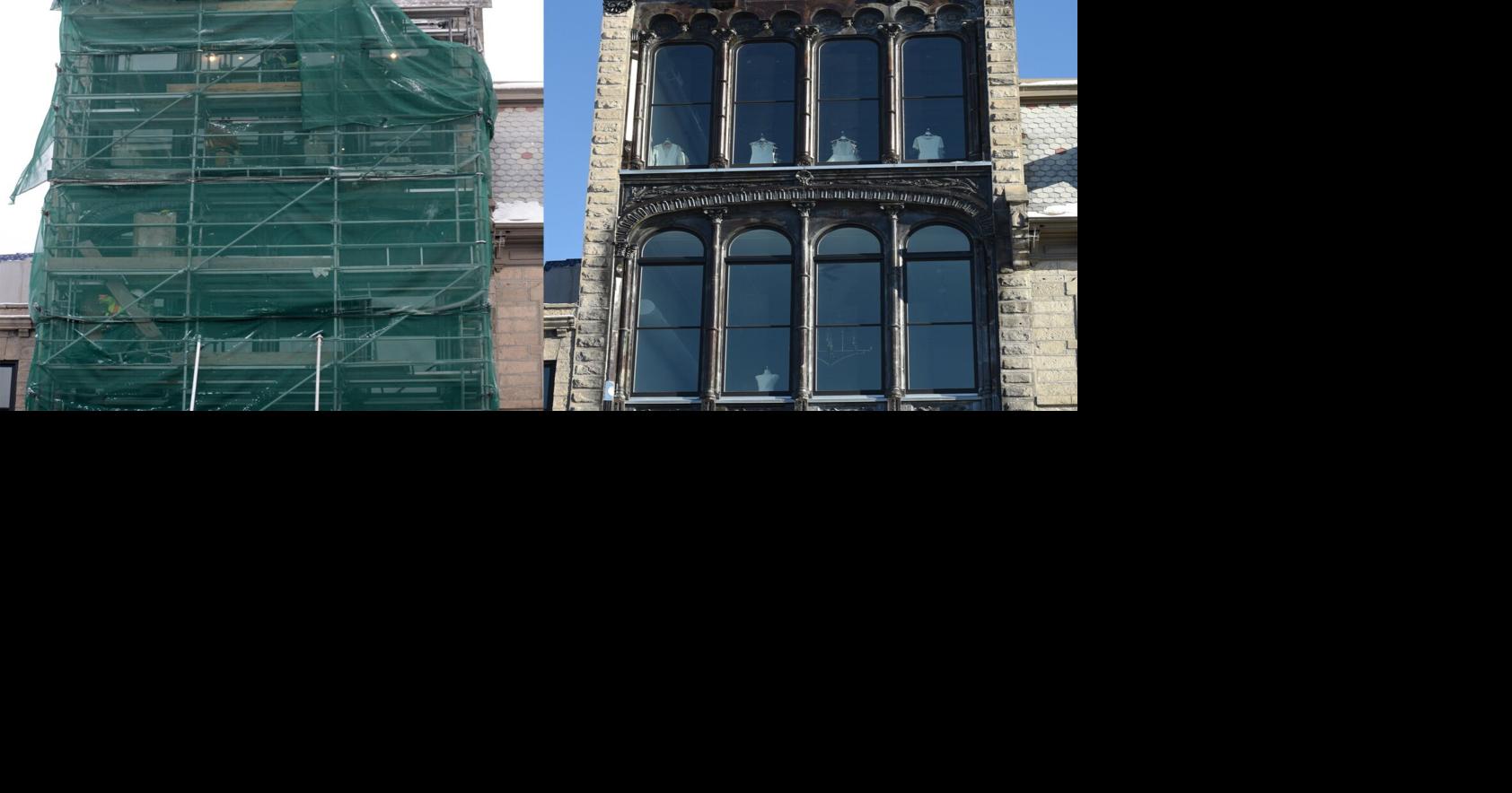 Guelph's Petrie building's facade revealed