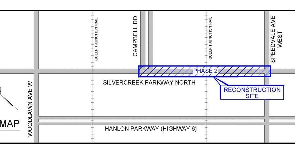 Northbound closure on Silvercreek Pkwy. N. starts on July 22