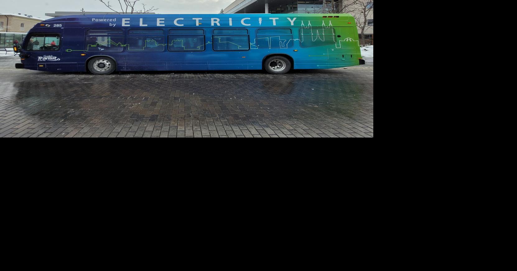 Guelph’s first electric bus hitting the road for Clean Air Day