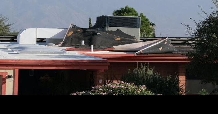 'Microburst' peels part of roof back on house | Local News Stories ...