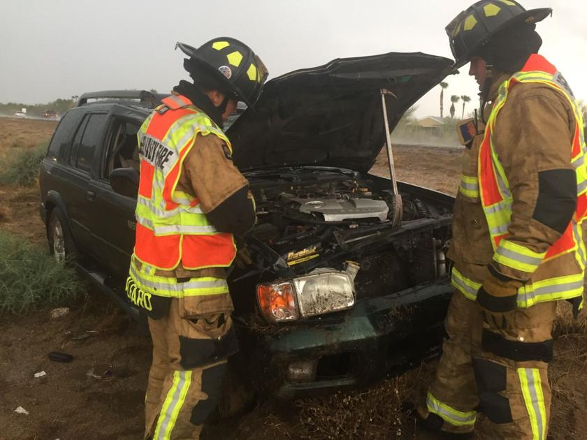 Storm causes rollover, fire in Green Valley | Local News Stories ...