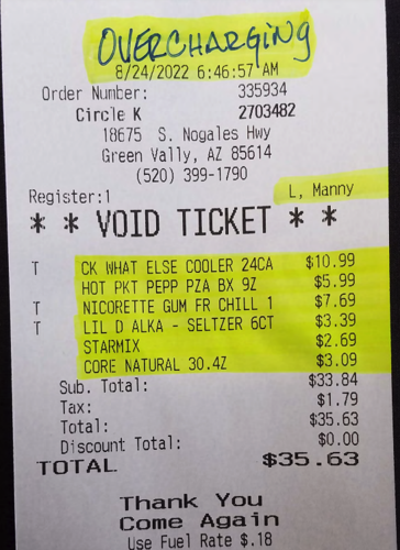 Sahuarita Circle K fails price accuracy inspections | Local News ...