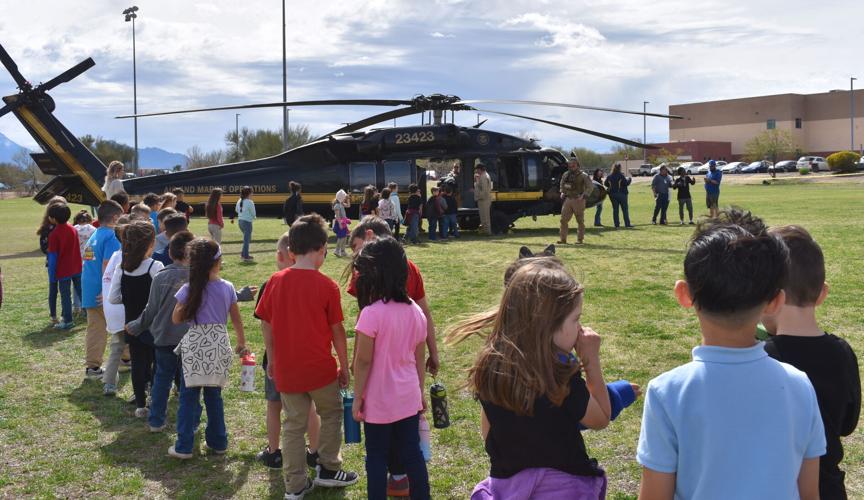 Special visitors fly into Anza Trail School | Local News Stories ...