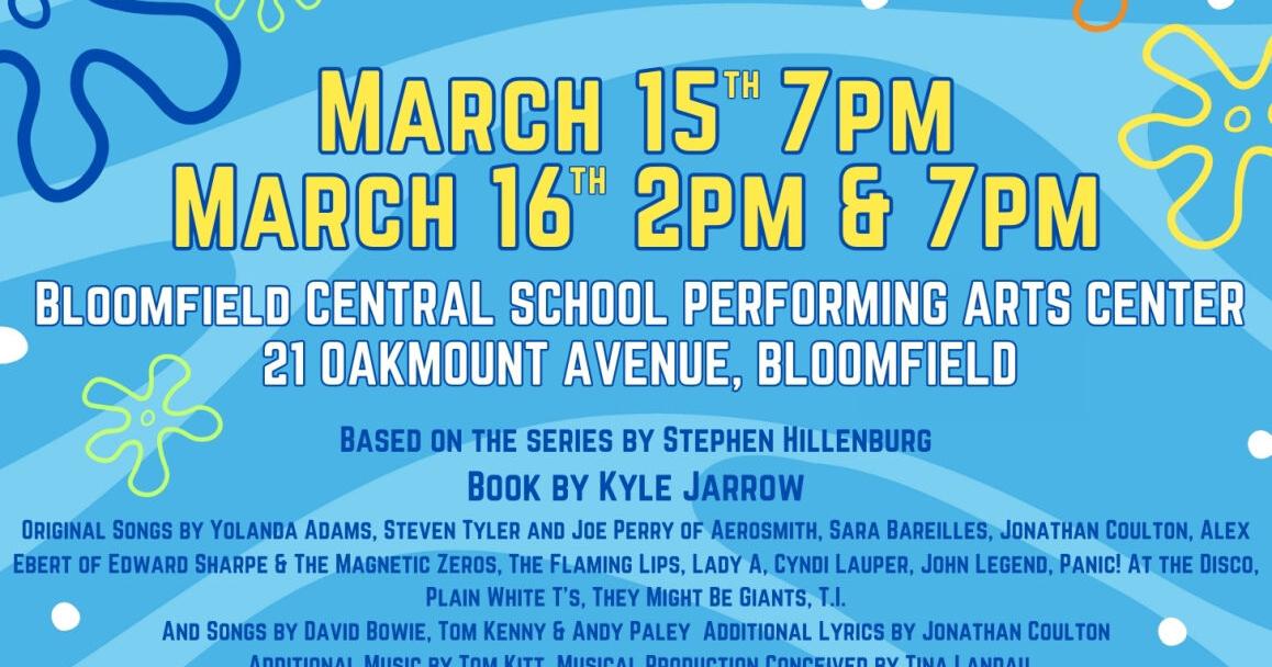 BCS Drama Club presents The SPONGEBOB Musical | Hometown Events ...