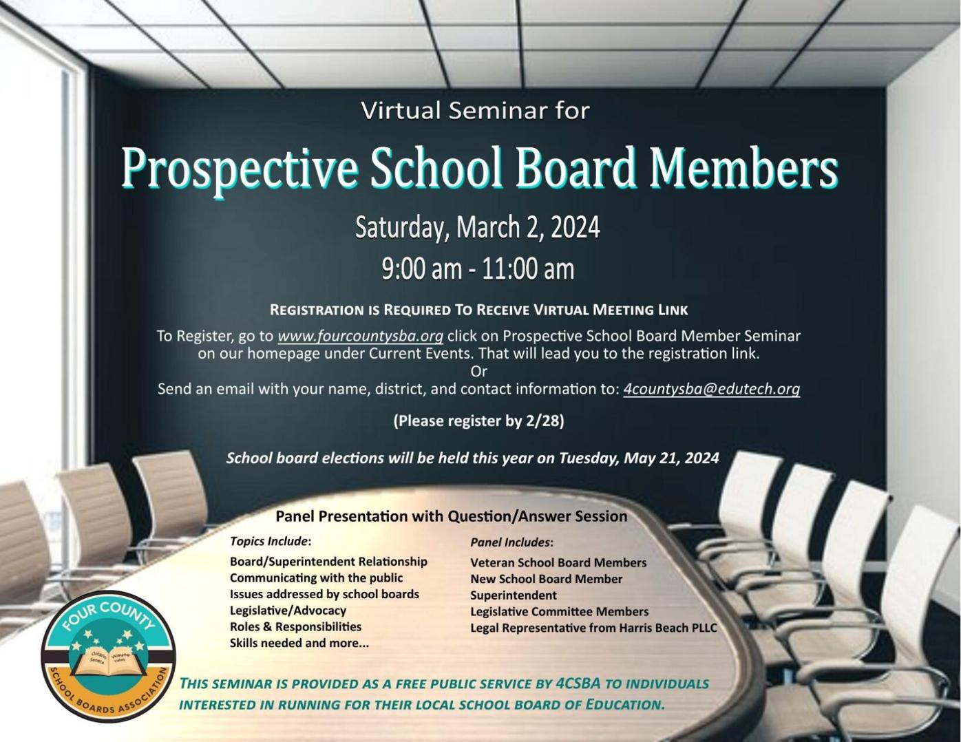 2024 Prospective School Board Member flyer | | gvpennysaver.com