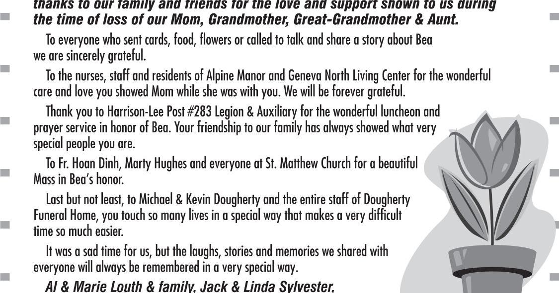 The family of Beatrice F. “Bea” Webster | Passages | Obituaries ...