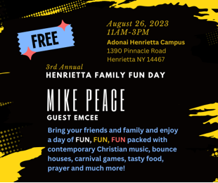 3rd Annual Henrietta Family Fun Day! | Benefits, Lunches & Dinners ...