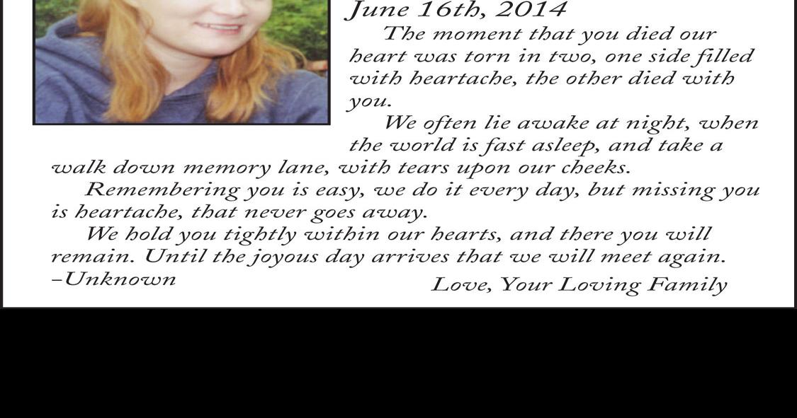 In Loving Memory of Kelly M. Sargent | Obituaries | gvpennysaver.com