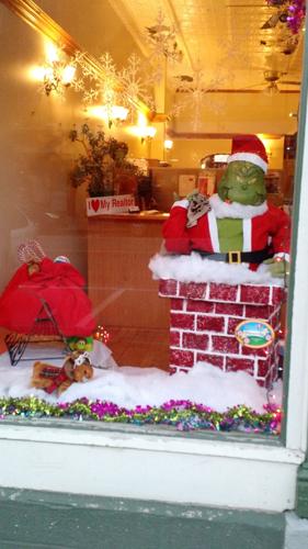 the grinch window display