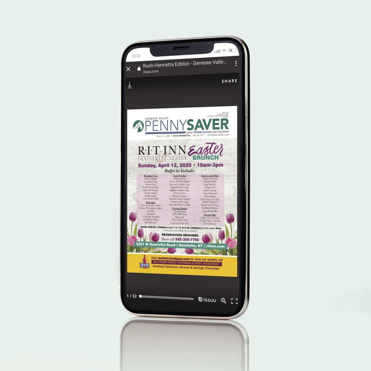 Home | Genesee Valley Penny Saver | Reach, Readership, Response