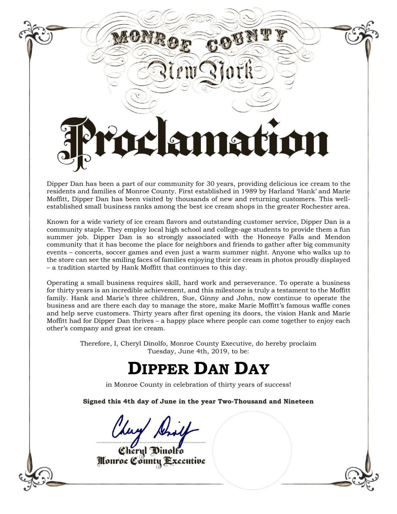 Dipper Dan Honored by Special Proclamation | Current Events | Hometown ...