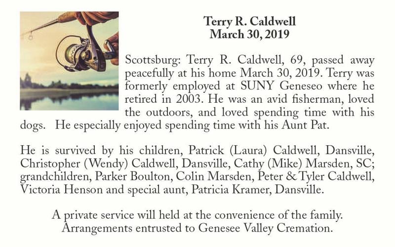 Terry R. Caldwell ~ March 30, 2019 | Passages | Obituaries ...