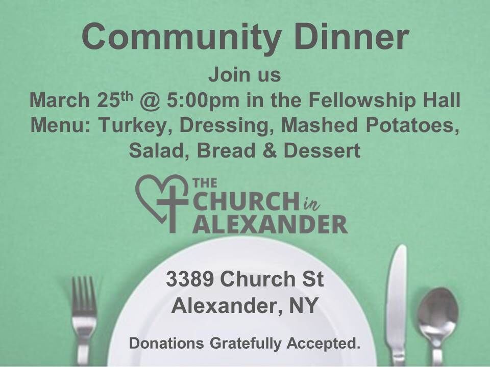 Community Dinner | Hometown Events | gvpennysaver.com