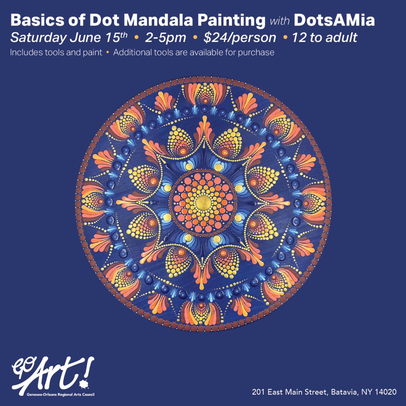 Basics of Dot Mandala Painting at GO ART! | Arts & Crafts ...