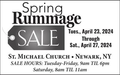 Spring Rummage Sale | Benefits, Lunches & Dinners | gvpennysaver.com
