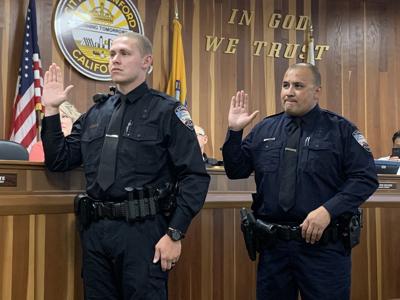 Hanford Police Department swears in two new officers | Local News ...