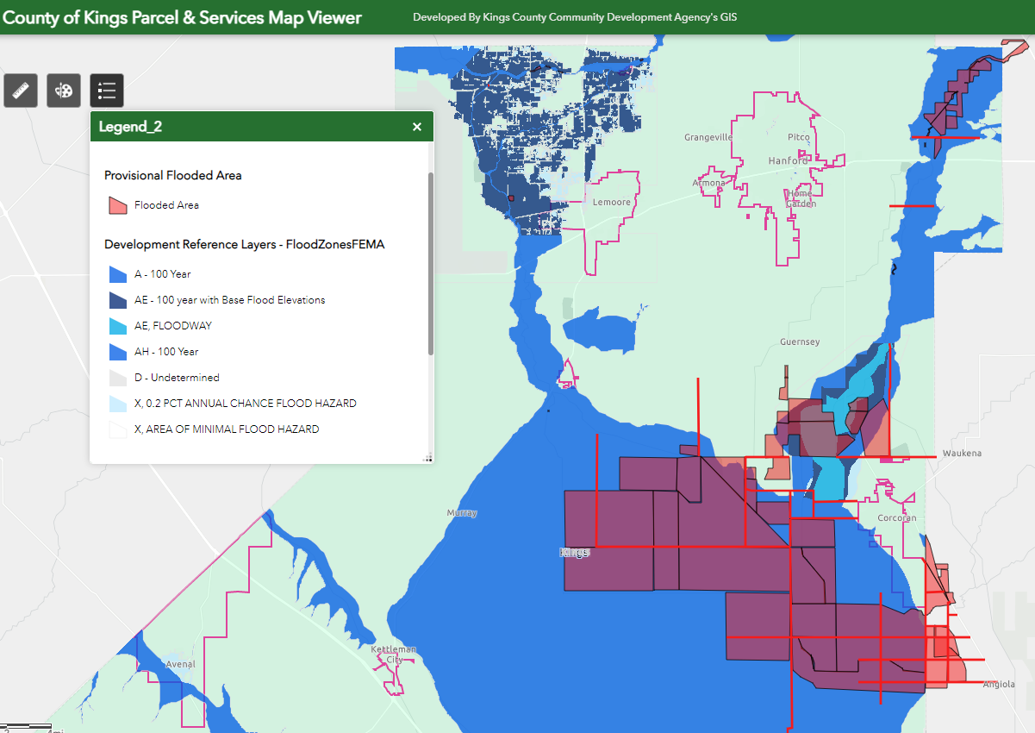 Hanford not in high-risk flood area, Kings County map shows; county ...