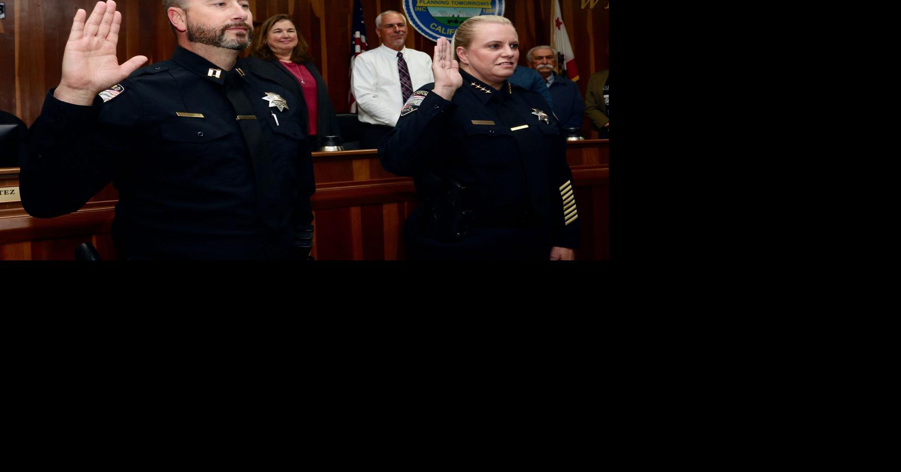 Huddleston officially sworn in as Hanford Police chief | Politics ...