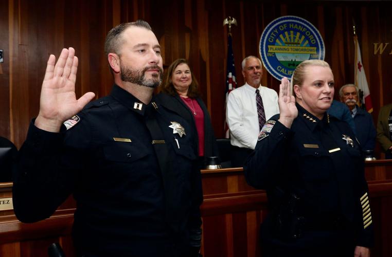 Huddleston officially sworn in as Hanford Police chief | Politics ...