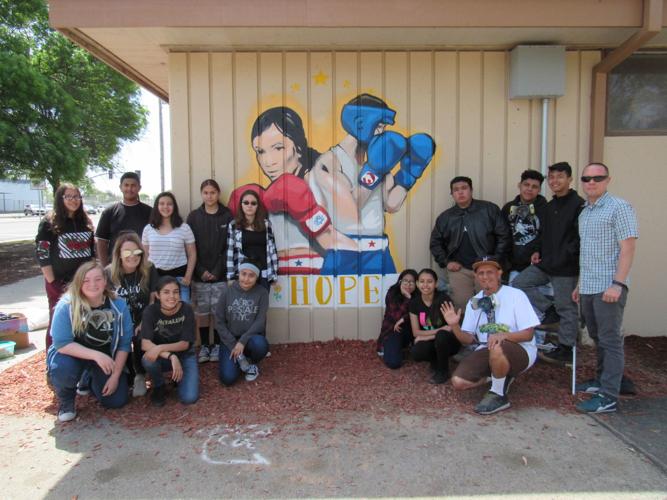 Community Artists paint Hanford PAL signs | Local News ...