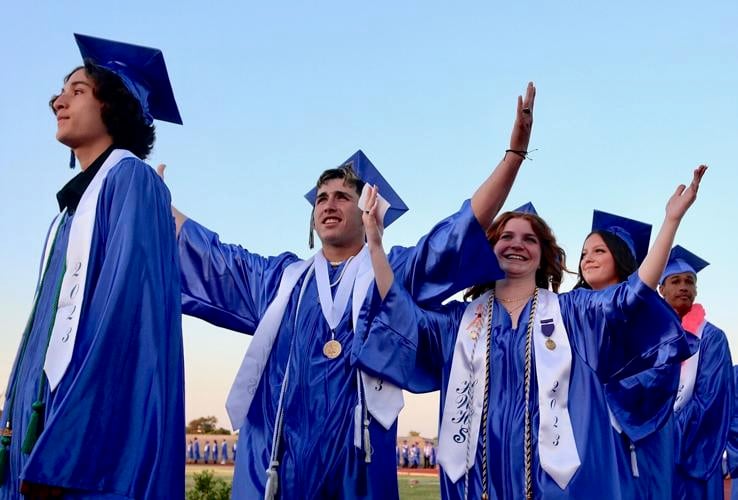 Hanford West graduates with Lemoore Naval Air Station flyover in a ...