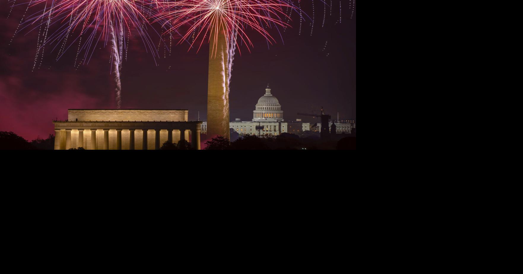 Fireworks light up the skies across the US as Americans endure searing ...
