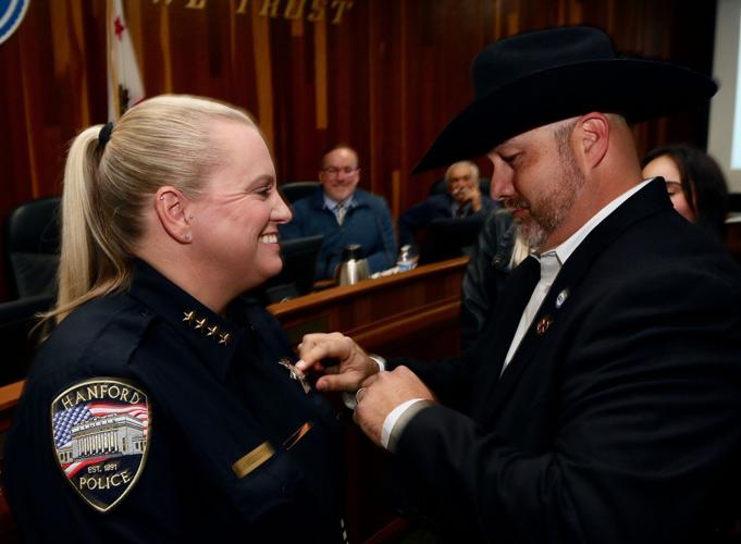 Huddleston officially sworn in as Hanford Police chief | Politics ...
