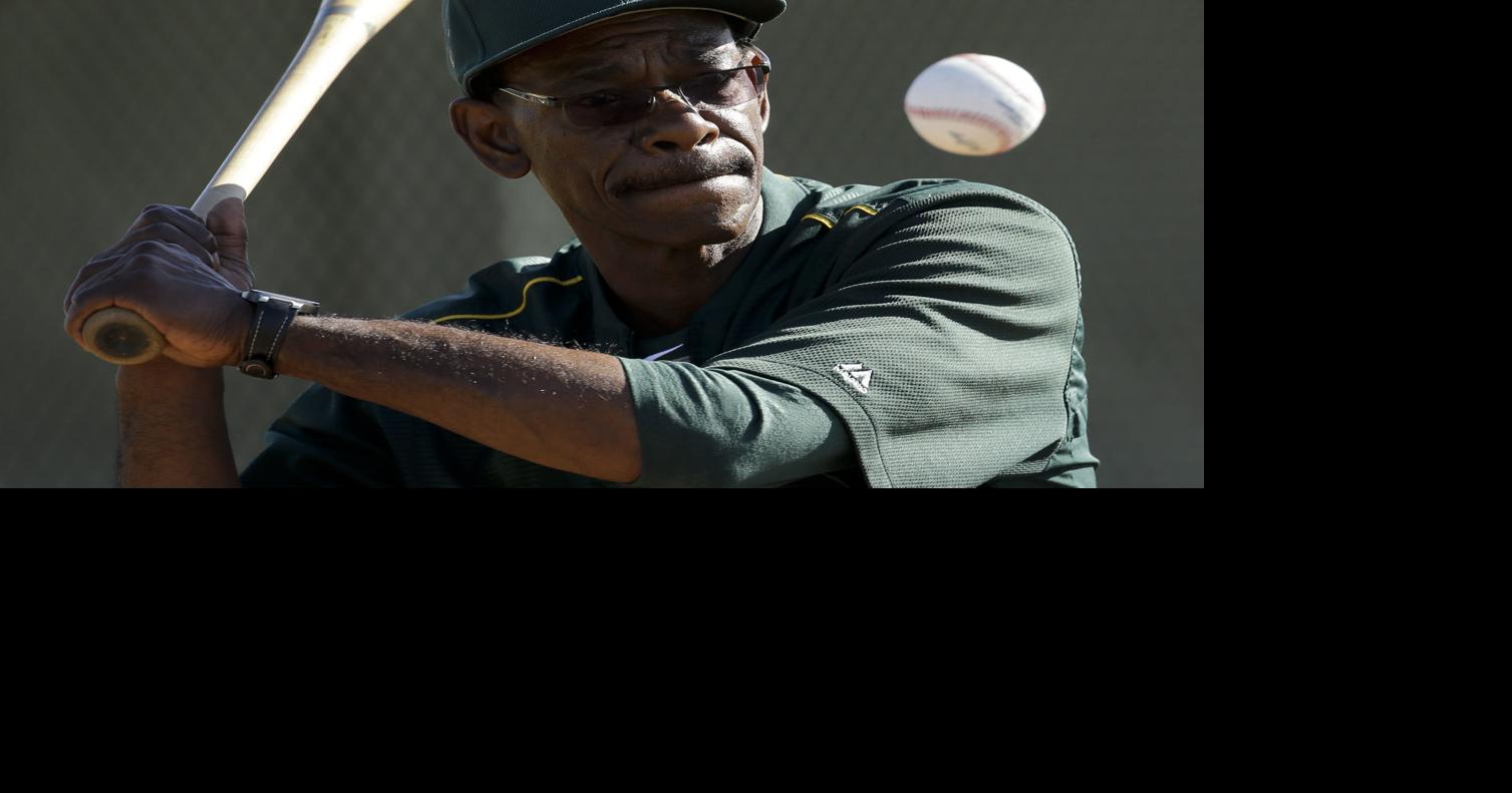 A’s coach Ron Washington putting infielders through drills at crack of ...