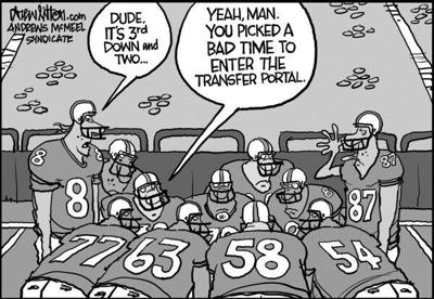Editorial Cartoon: Transfer portal | | hanfordsentinel.com