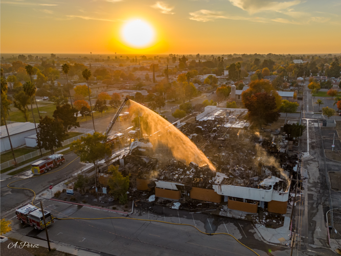 Fire destroys building that once housed Corcoran hospital | Local News ...