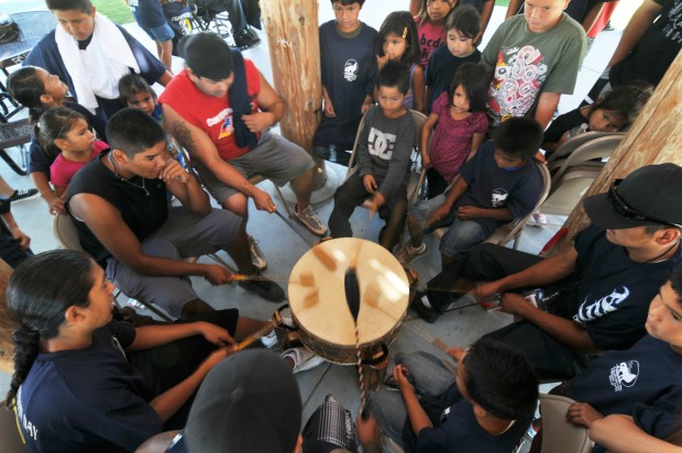 Tachi Yokut tribe members walk with honor for California Indian Day ...
