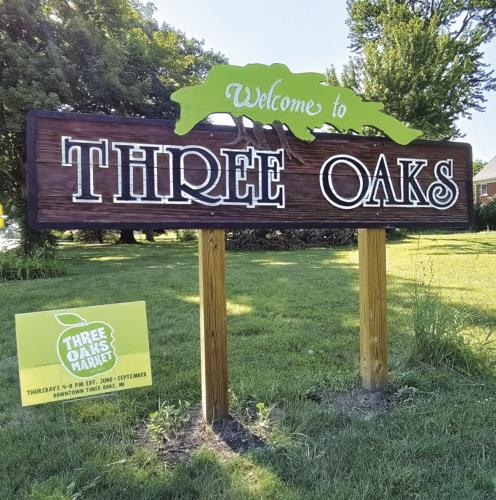 Restored signs welcome motorists to Three Oaks | Features ...