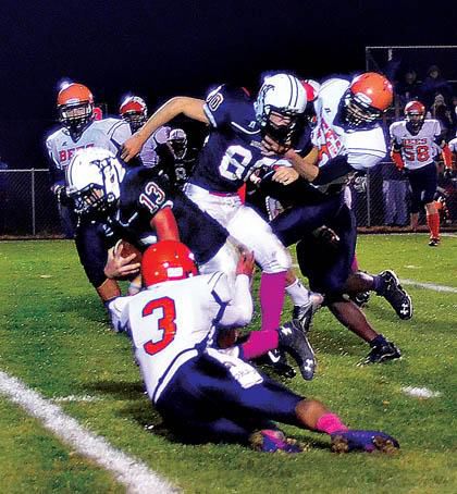 Bee football team out-scores River Valley | Sports | harborcountry-news.com