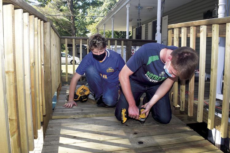 Building Trades students installing ramps at area homes | News ...
