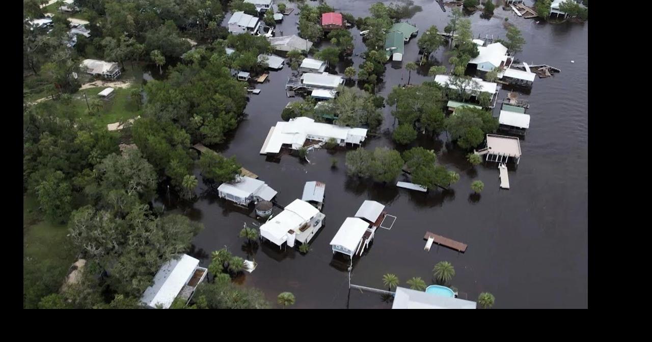 Hurricane Idalia floods Steinhatchee, Florida | Video ...