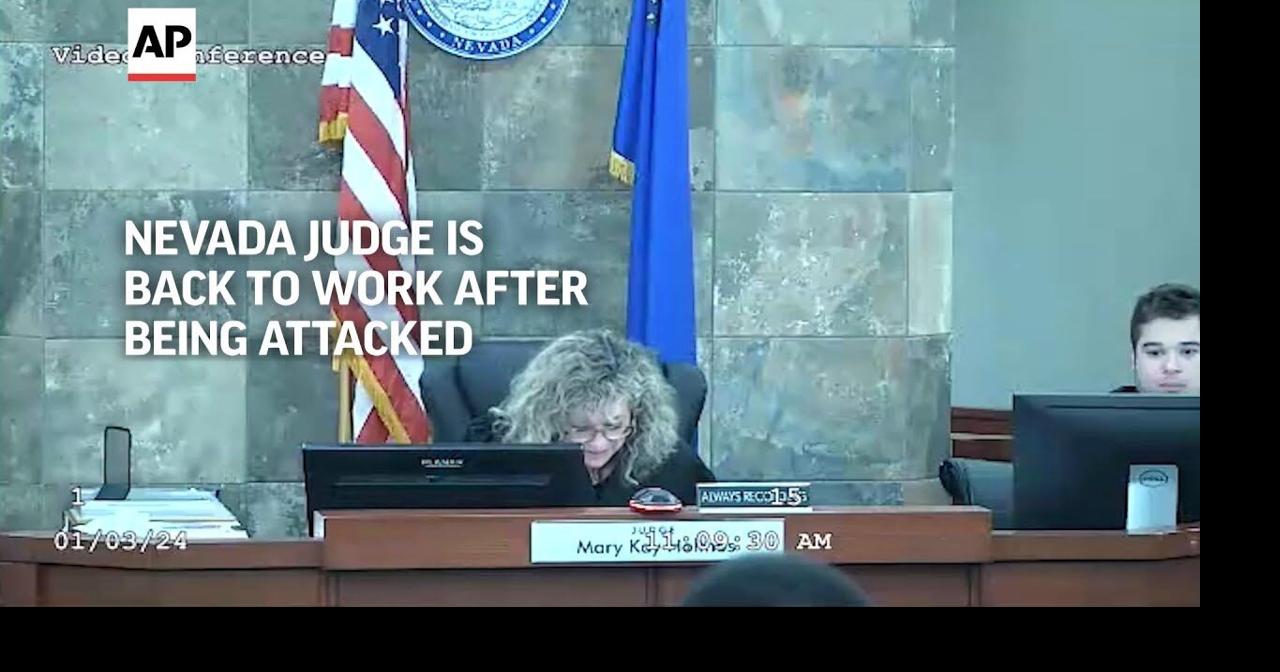 Nevada judge is back to work after being attacked | Video ...