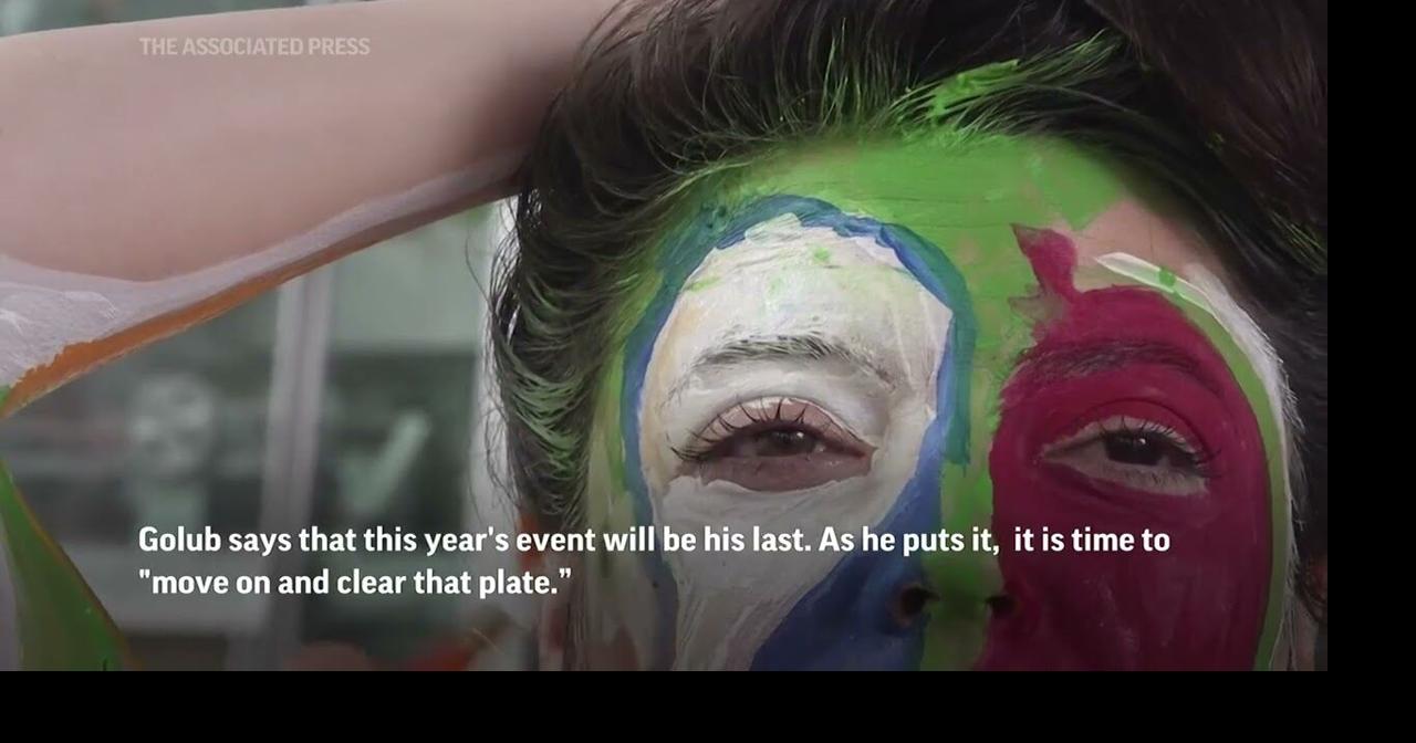 New York artist to hold his last Bodypainting Day | Video ...