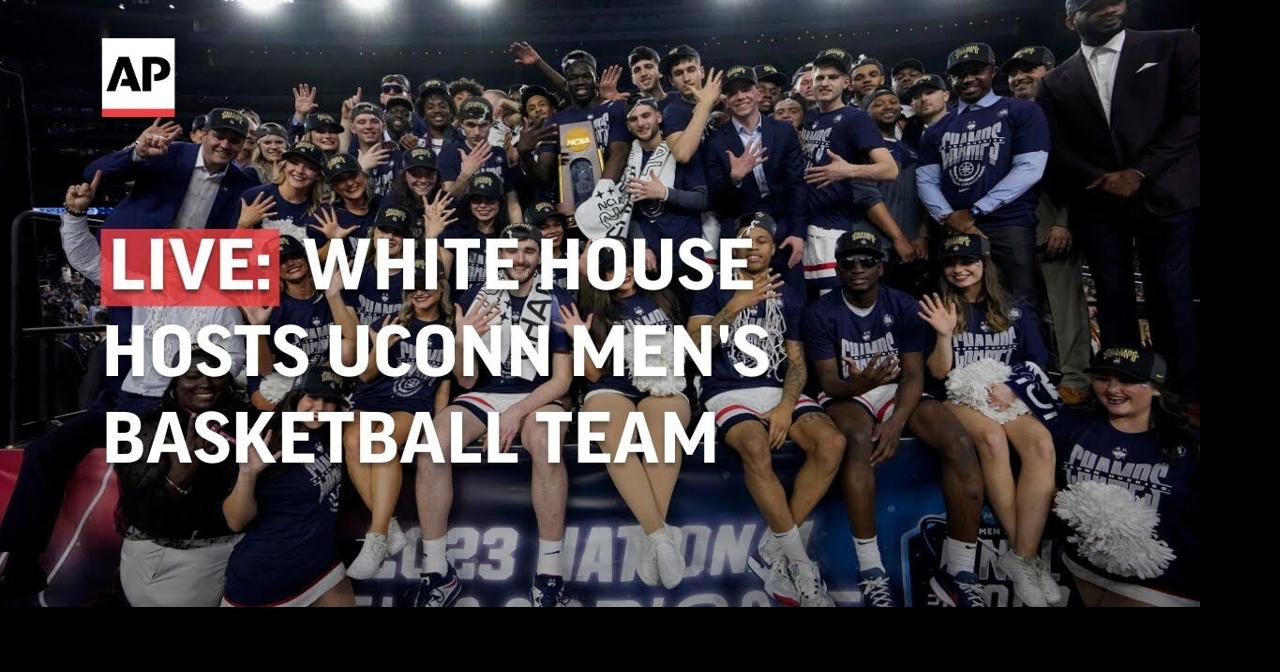 LIVE | UConn men’s basketball team visits the White House | Video ...