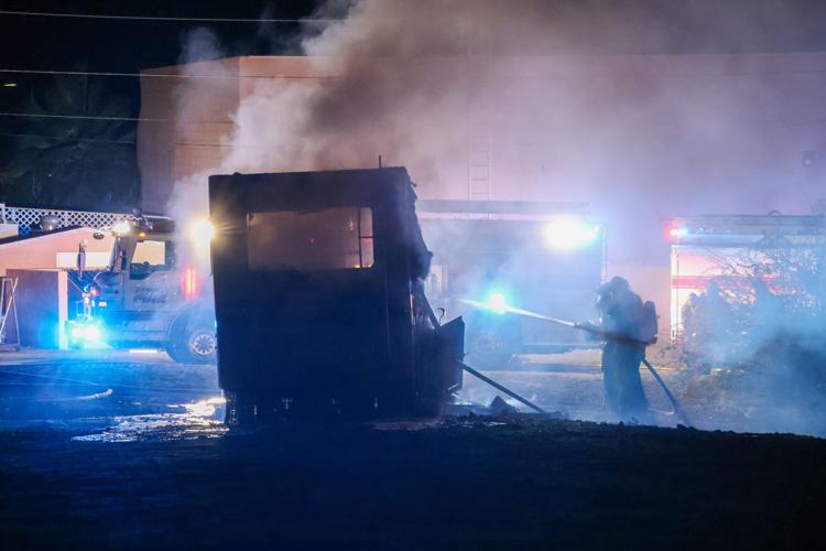 Photos: Vehicle fire extinguished near Bashas and Goodwill ...