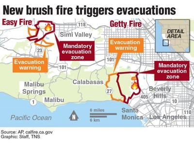 Firefighters battle to save Reagan Library from fast-moving Easy fire ...