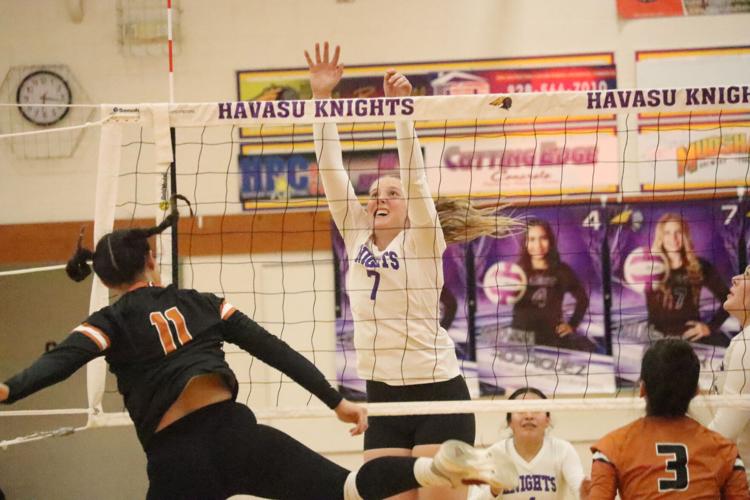 Knights volleyball drops hard-fought home opener to Scorpions | Local ...