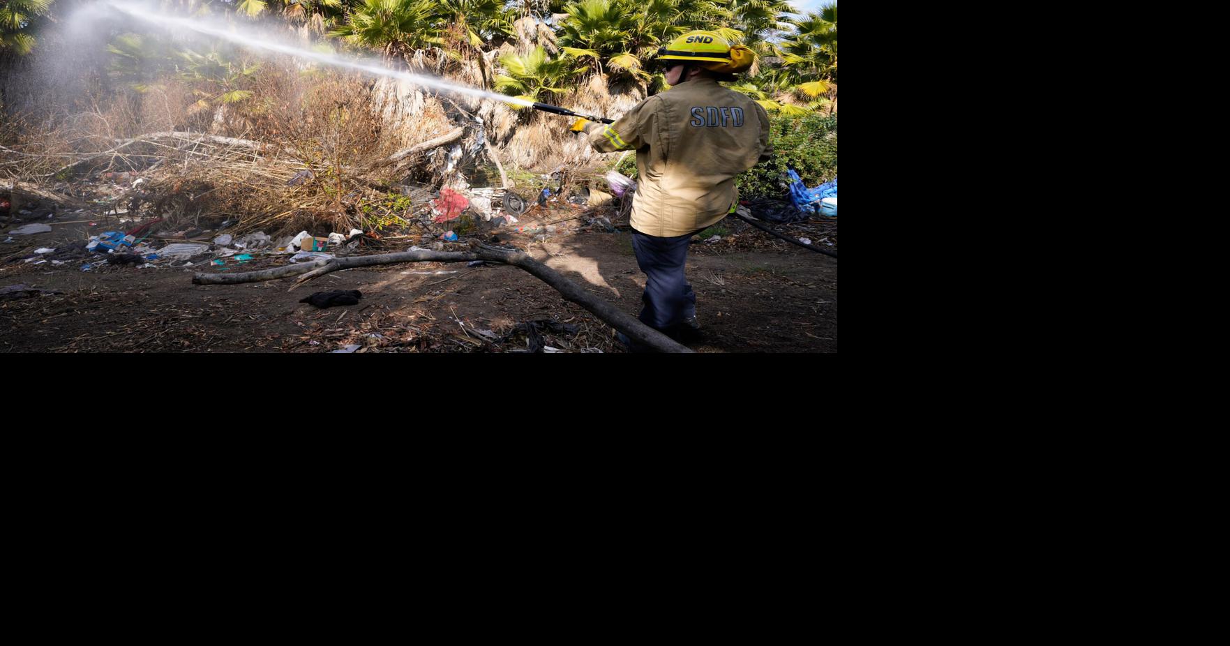 San Diego tries a different approach to fire prevention: A new spray on ...