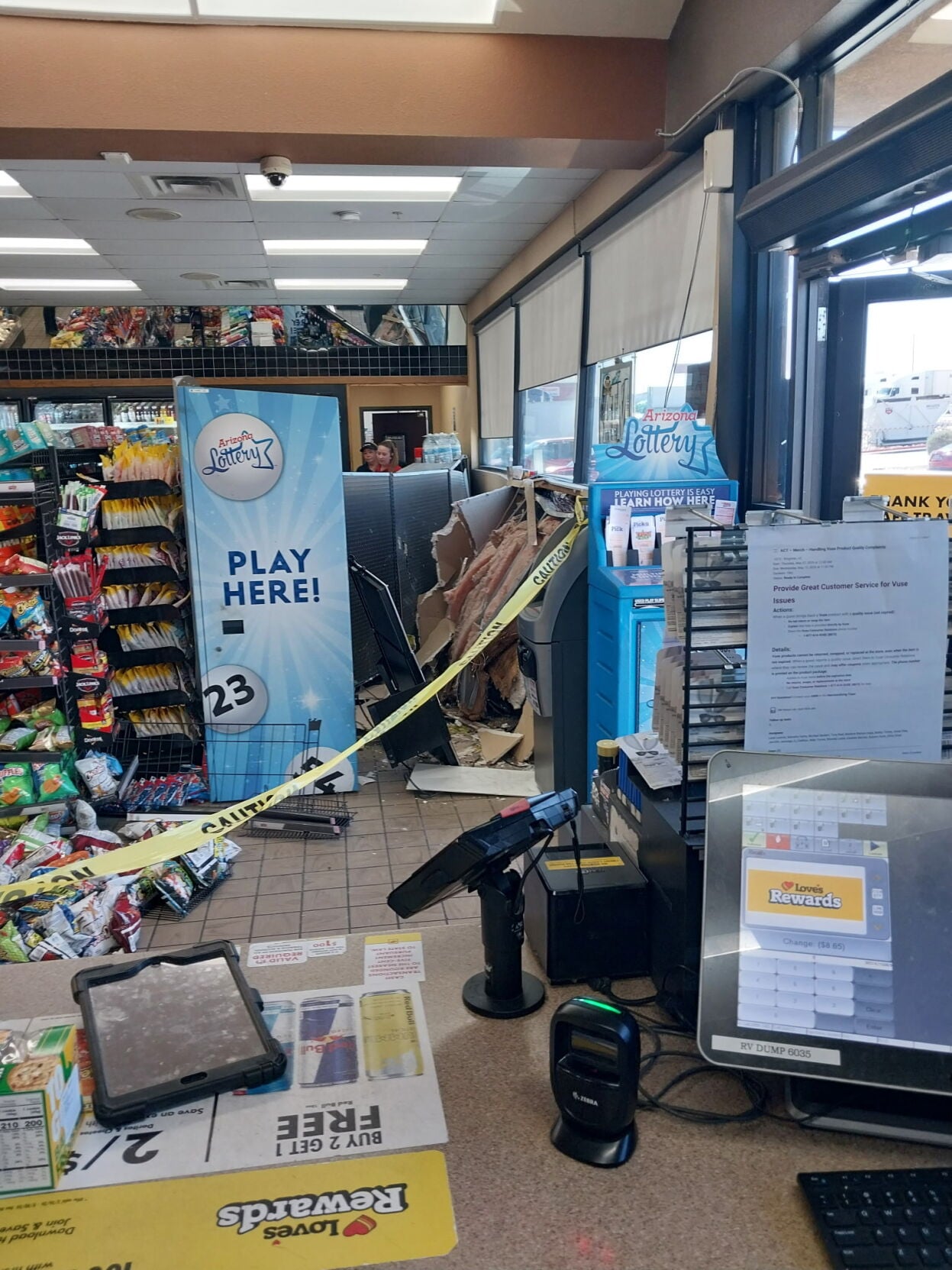 Car crashes into Love's Travel Stop near Interstate 40, DUI suspected ...