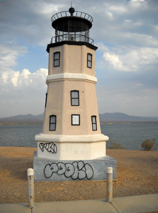 Taggers target memorial lighthouse on Island | Local News Stories ...