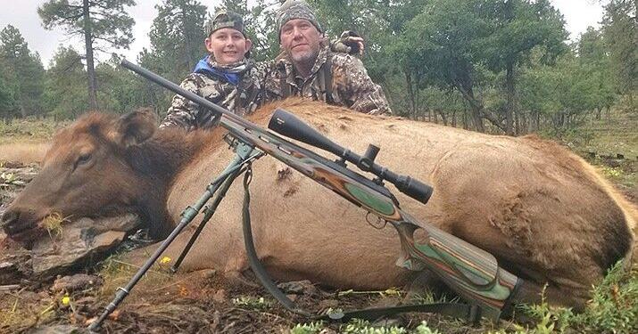 Jace Martin takes big cow elk in hunt with dad, grandpa, friends ...