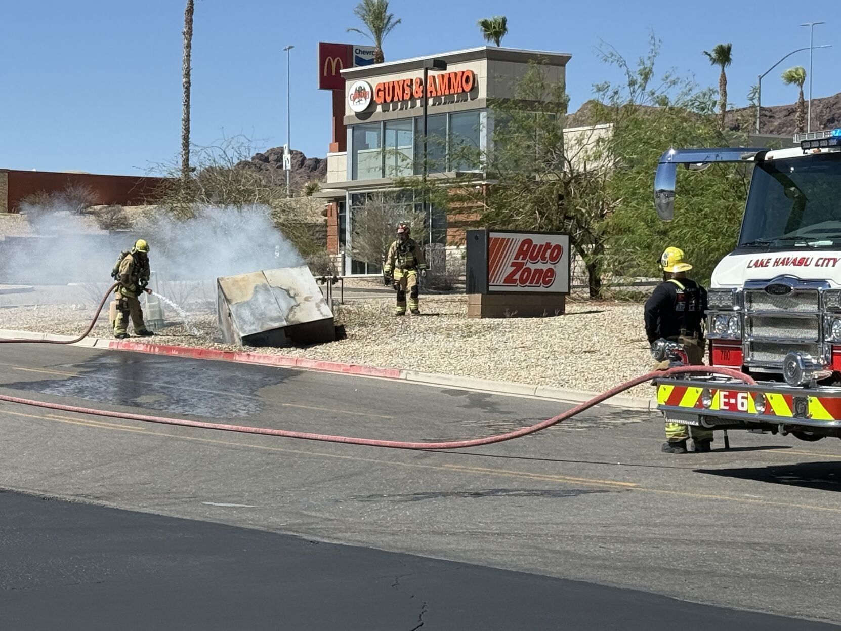 Electrical box catches fire at The Shops at Lake Havasu | Local News ...