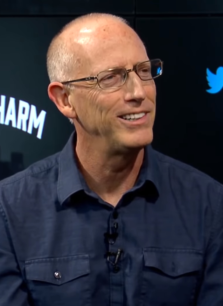 Scott Adams, whose comic strip 'Dilbert' ridiculed white-collar office ...