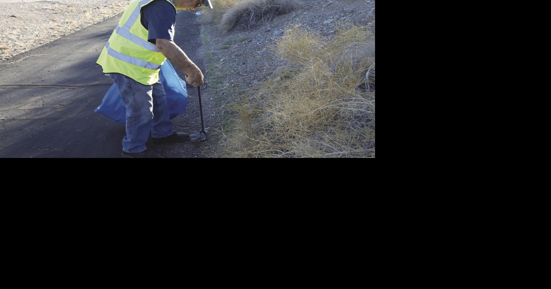 Elks Lodge volunteers clean up two-mile stretch of State Route 95 ...