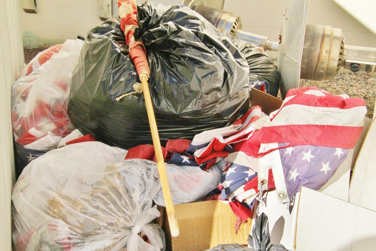 Waiting to retire: Discarded flags piling up without proper disposal ...